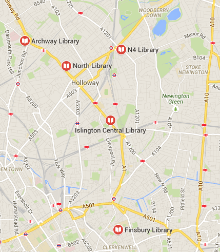 Islington ACL Gateway: Wi-Fi Hotspots